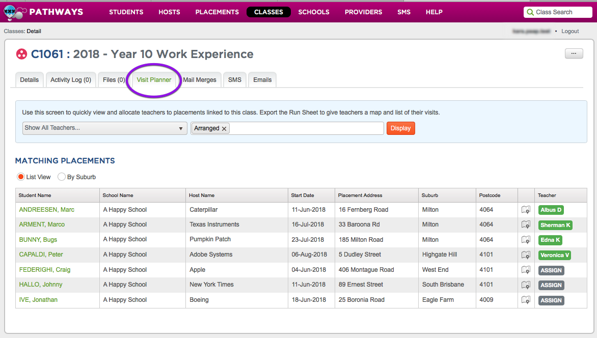 Group Visit Planner – Pathways
