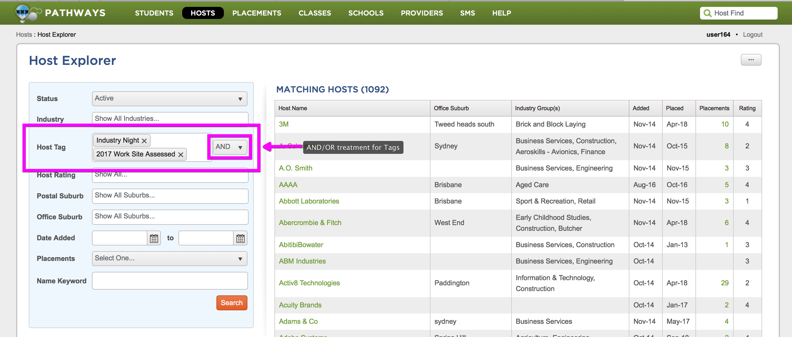 Host Explorer – Pathways
